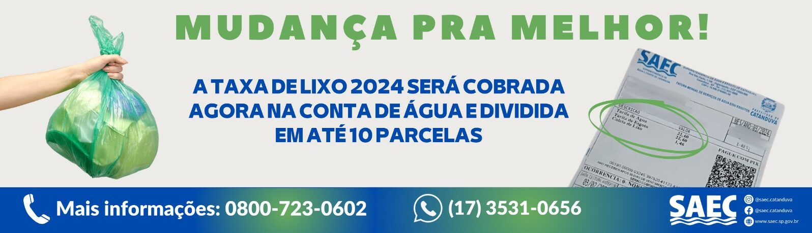Inicio - SAEC Superintendencia de Agua e Esgoto de Catanduva